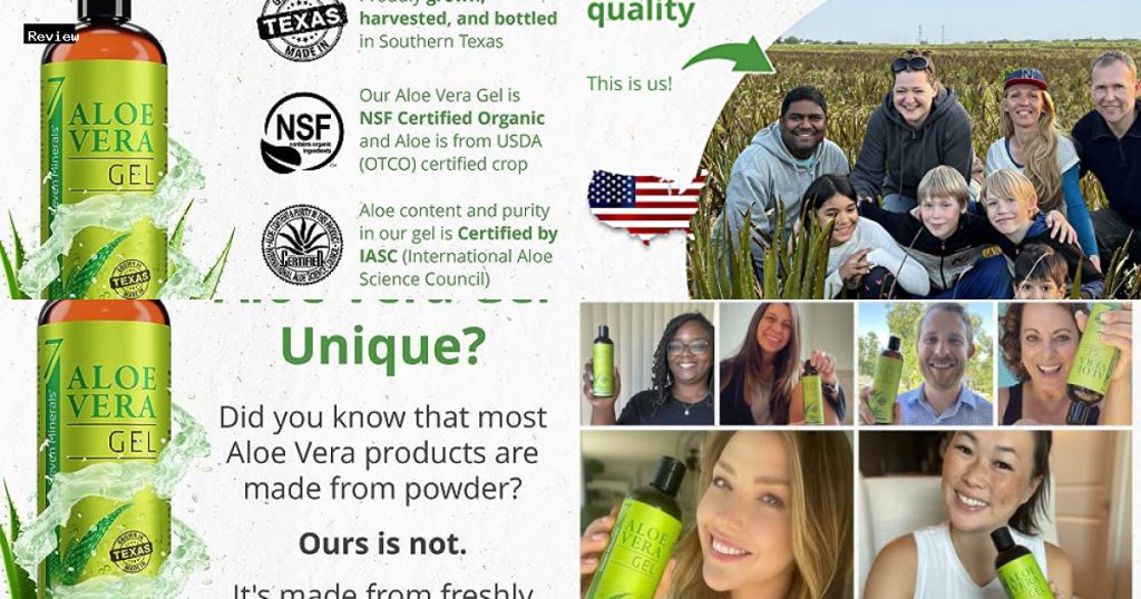 Seven Minerals Aloe Vera Gel Review | August 25, 2025