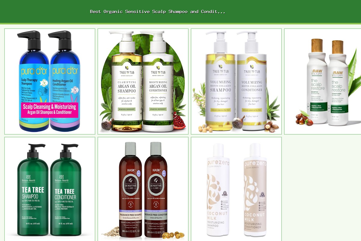 Best Organic Sensitive Scalp Shampoo and Conditioner | August 4, 2025